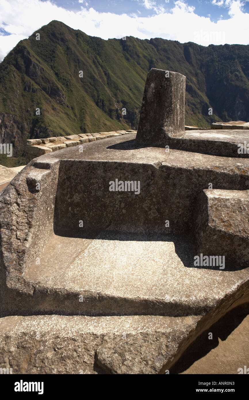 Intihuatana Machu Picchu Peru South America Stock Photo - Alamy