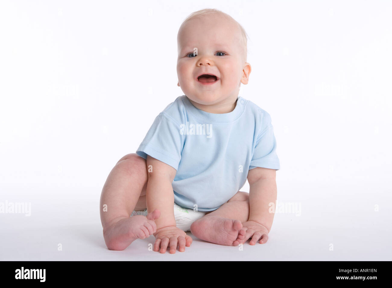 Portrait of a sitting baby Stock Photo - Alamy