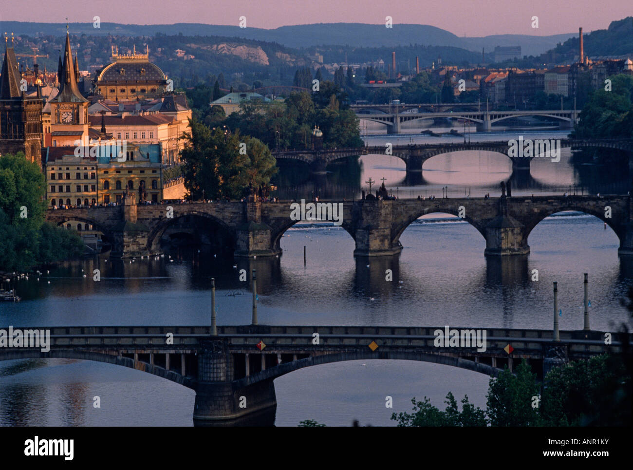 The Vltava River, Prague Stock Photo - Alamy
