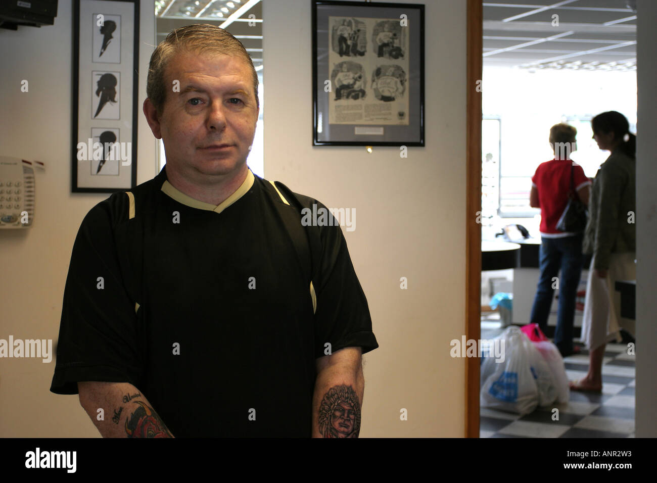 England Norfolk Gorleston on sea tattoo artist tattoo Stock Photo - Alamy