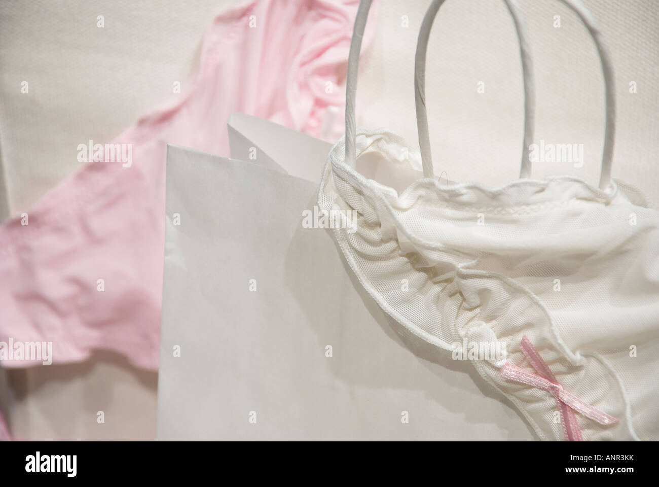 paper bag drapped with material Stock Photo - Alamy