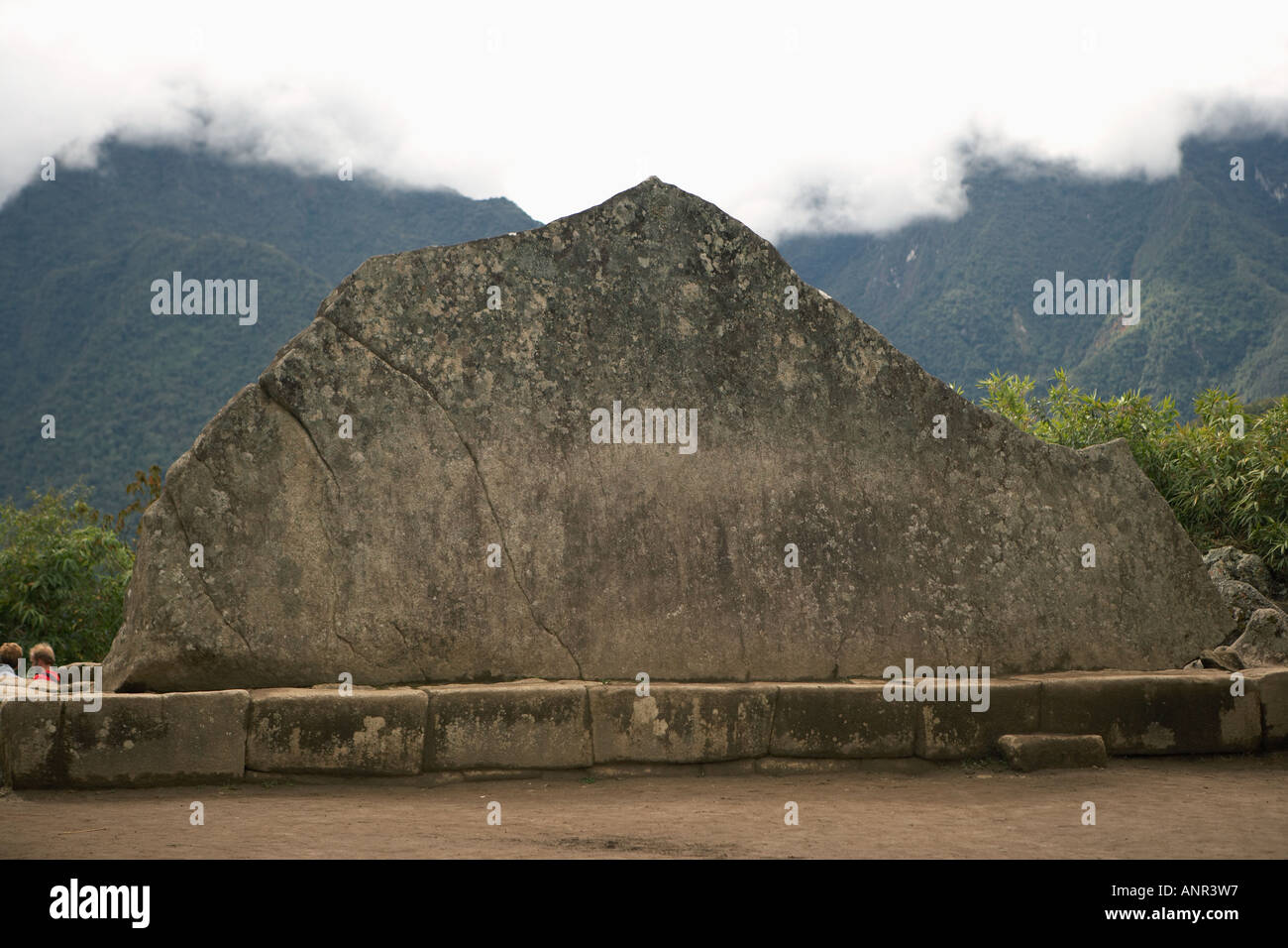 Sacred Rock Machu Picchu Peru Stock Photo - Alamy