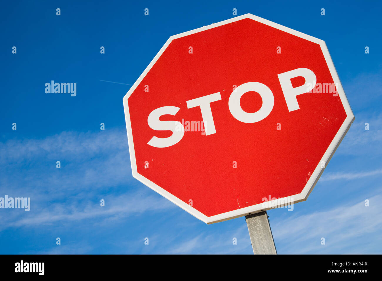 Traffic stop sign Stock Photo - Alamy