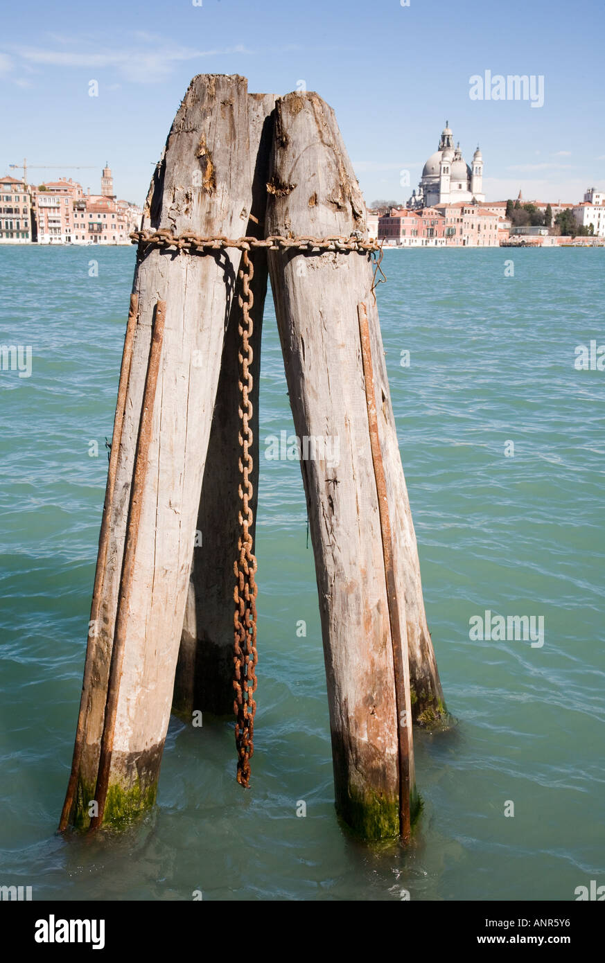 Venice lagoon wooden piles navigation hi-res stock photography and ...