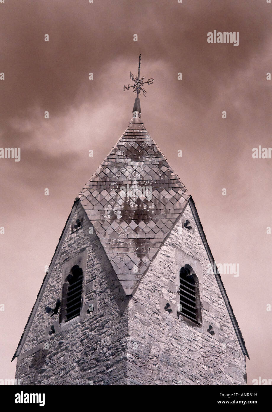 Church spire Wormhill, Derbyshire Stock Photo - Alamy