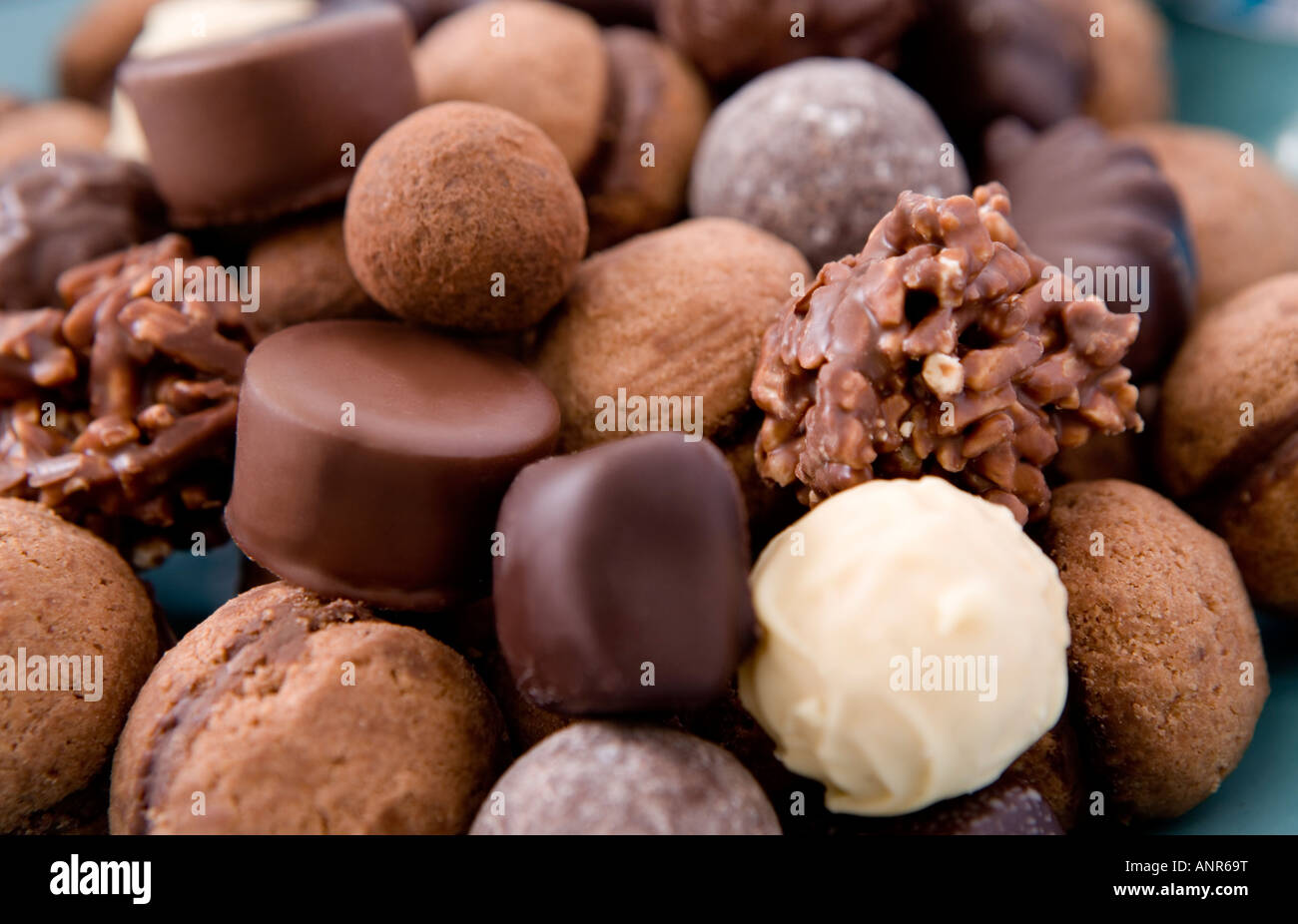 Assorted luxury chocolates Stock Photo - Alamy