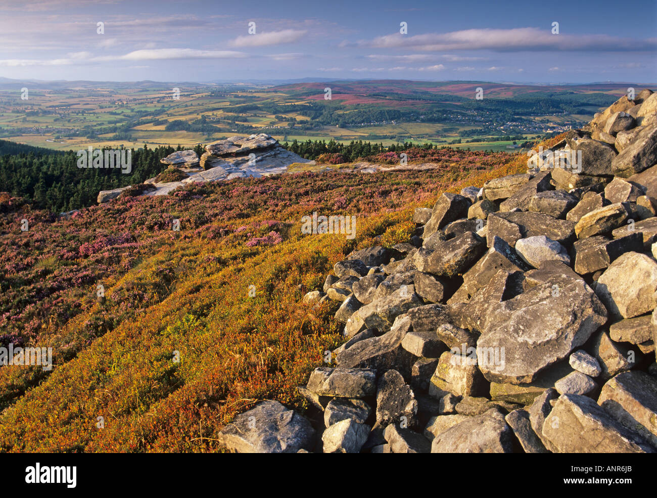 View from the hills of simonside hi-res stock photography and images ...
