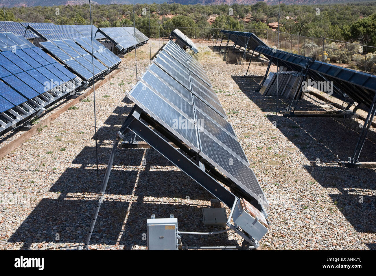 Solar Power System at Natural Bridges National Monument in Utah, USA ...
