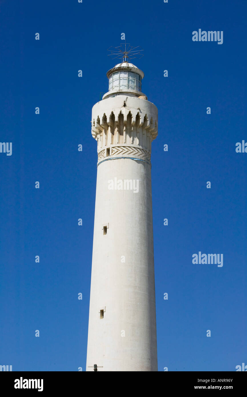 MOROCCO, Atlantic Coast, CASABLANCA: Pointe d'El, Hank Lighthouse Stock ...
