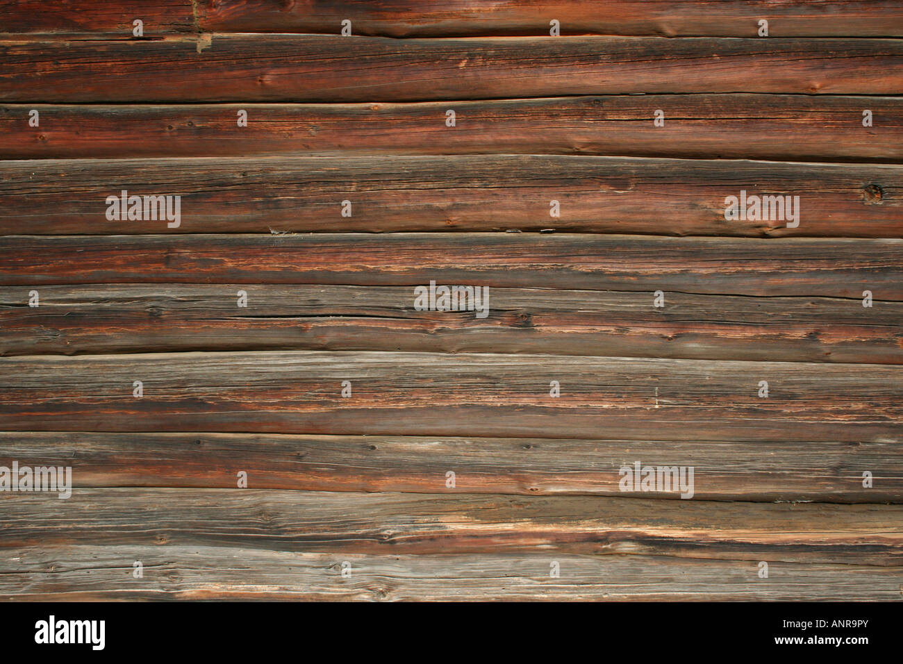 Wall from Log Stock Photo - Alamy
