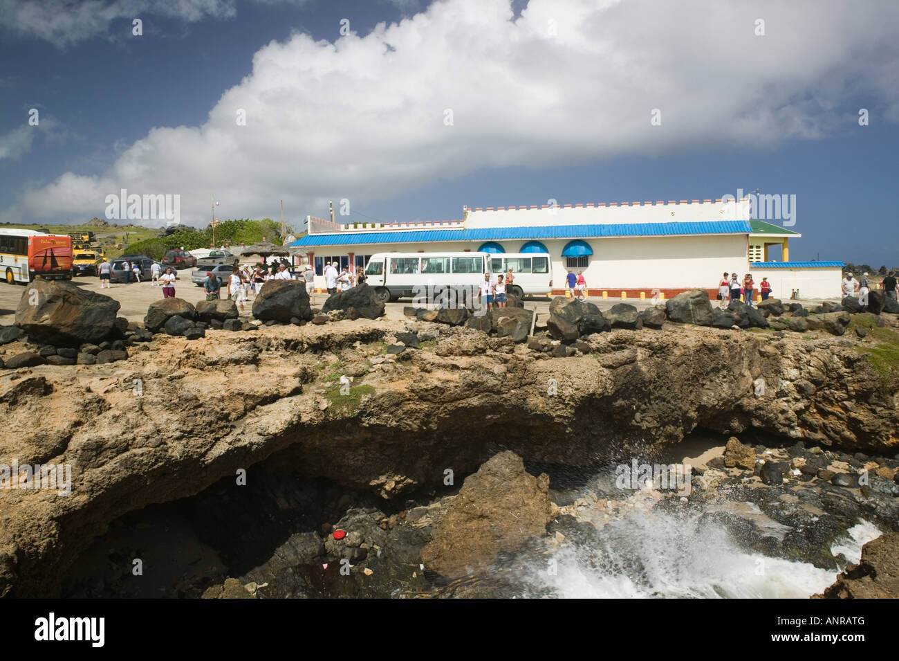 ABC Islands, ARUBA, Paradera: Landscape at Natural Bridge Stock Photo ...