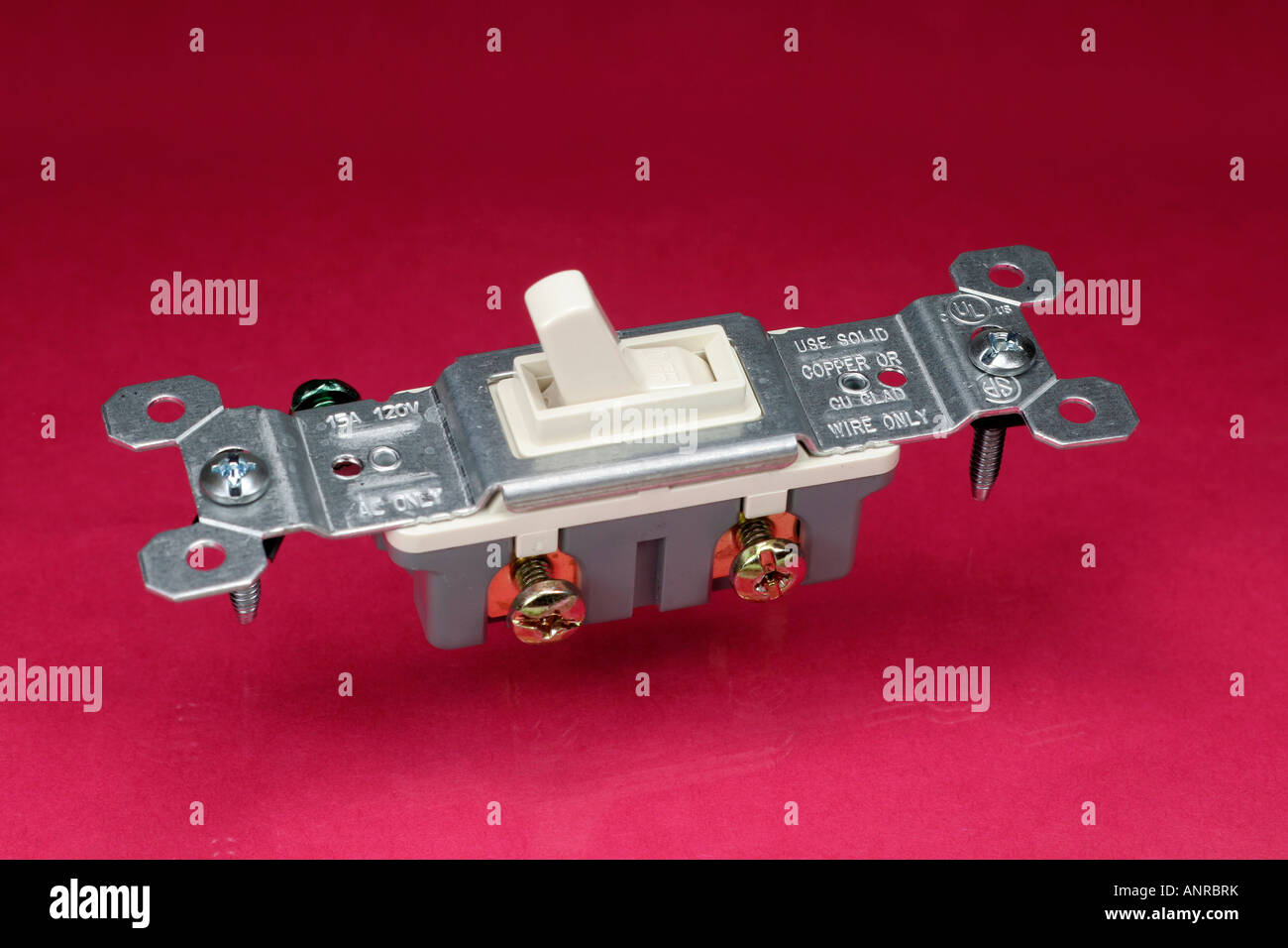 Light switch, North American standard electrical component Stock Photo ...