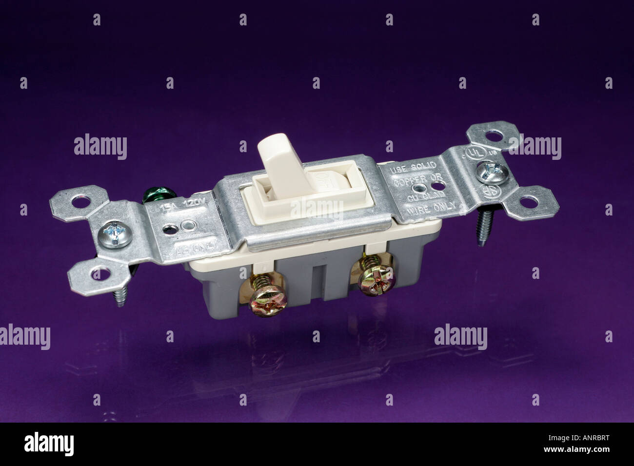 Light switch, North American standard electrical component Stock Photo ...