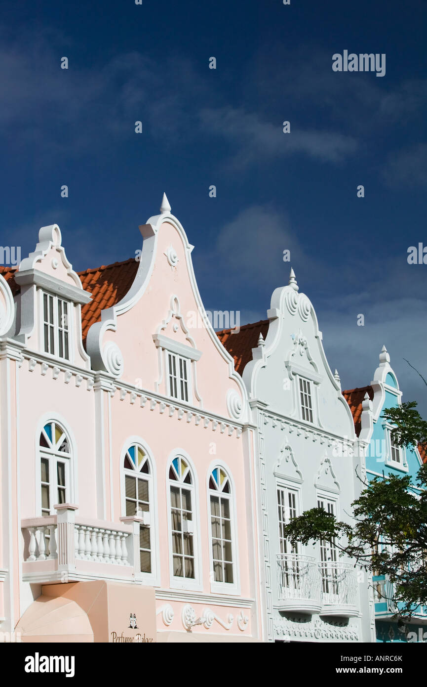 ABC Islands, ARUBA, Oranjestad: Downtown Dutch Architecture Detail ...