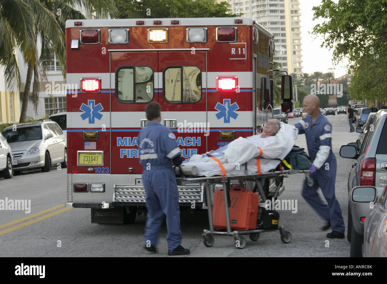 Miami Beach Florida,Collins Avenue,Fire Rescue,ambulance,emergency ...