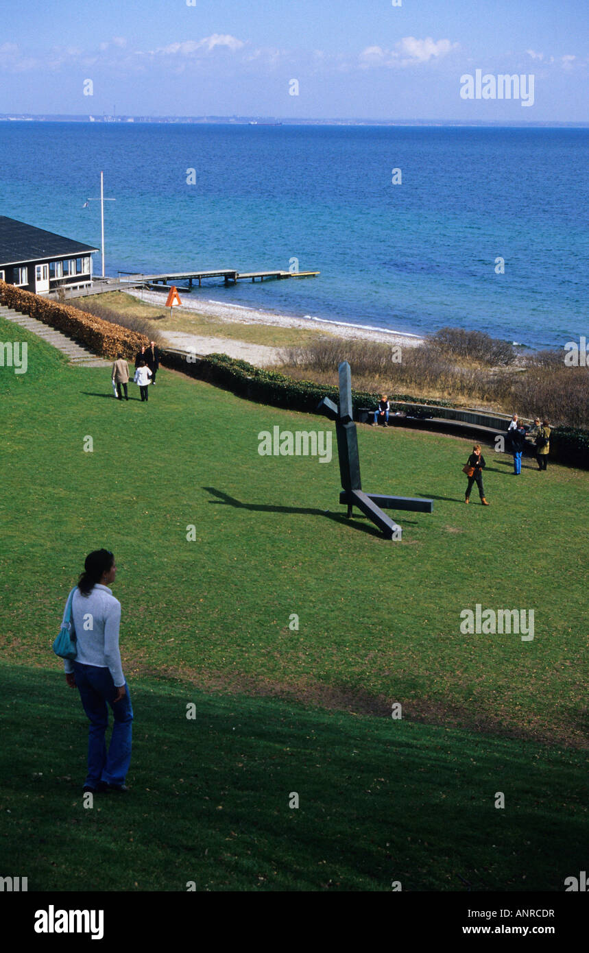 Louisiana Modern Art Museum in HUMLEBAEK Denmark Stock Photo - Alamy