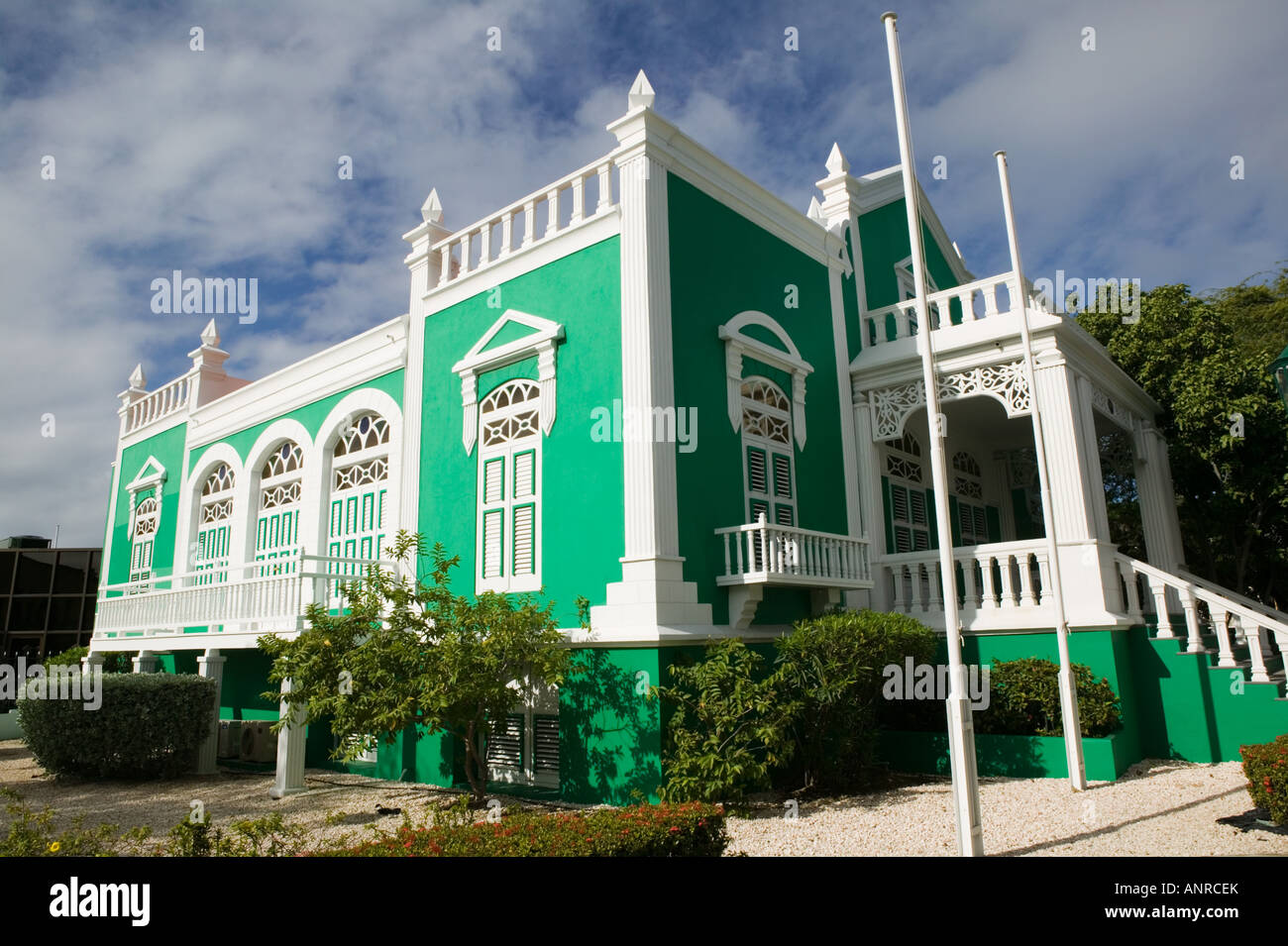 ABC Islands, ARUBA, Oranjestad: Former Home of Dr. Eloy Ahrends House ...