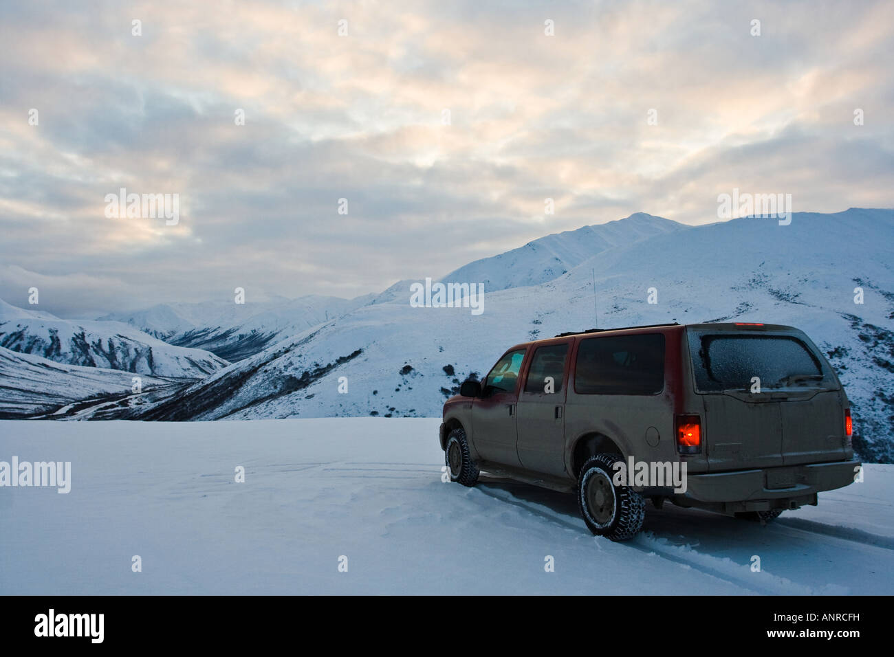 Driving through Alaska Stock Photo - Alamy