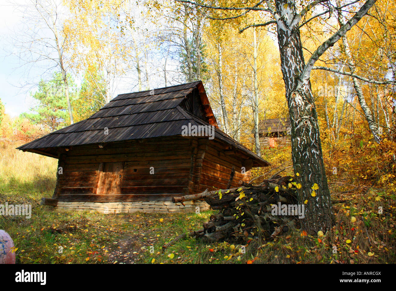 Country house Autumn Landscape beautiful vivid nature Stock Photo - Alamy
