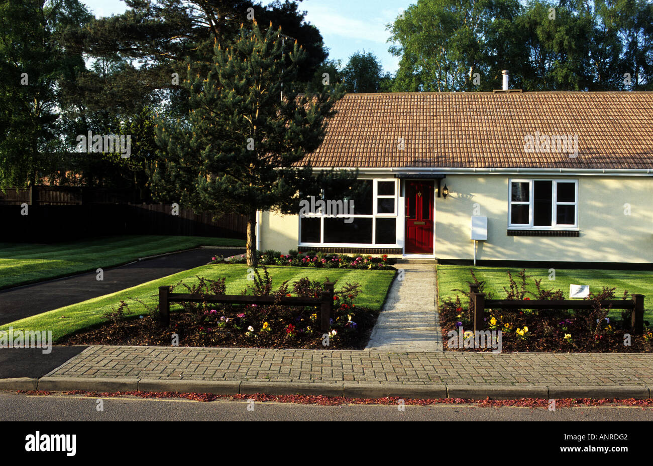 Houses on the former USAF air base at Woodbridge which are now ...