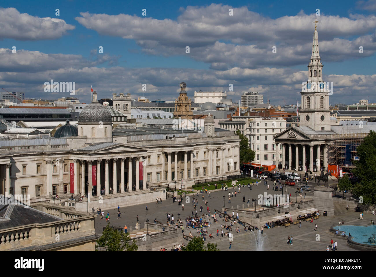 Europe UK england London 2007 Trafalgar Square from above Stock Photo ...