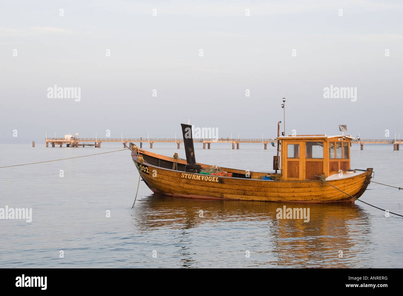 Boat and bridge Stock Photo - Alamy