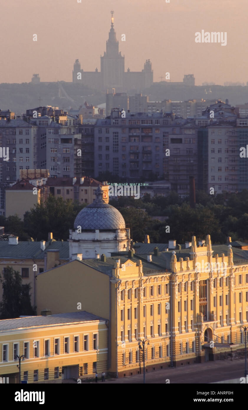 Europe Russia Moscow cityscape and moskva river Stock Photo - Alamy