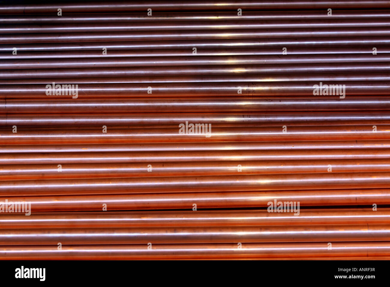 Copper Heating piping Stock Photo - Alamy