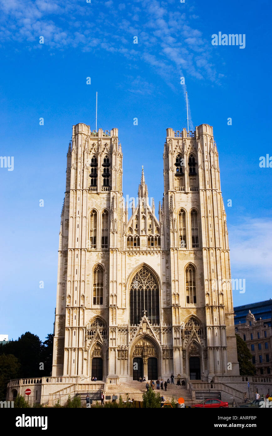 Europe Belgium Brussels cathedral Stock Photo - Alamy
