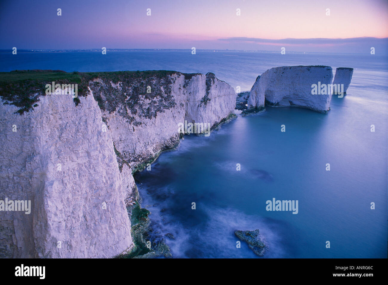 Old Harry Rocks Studland Dorset England UK Stock Photo - Alamy