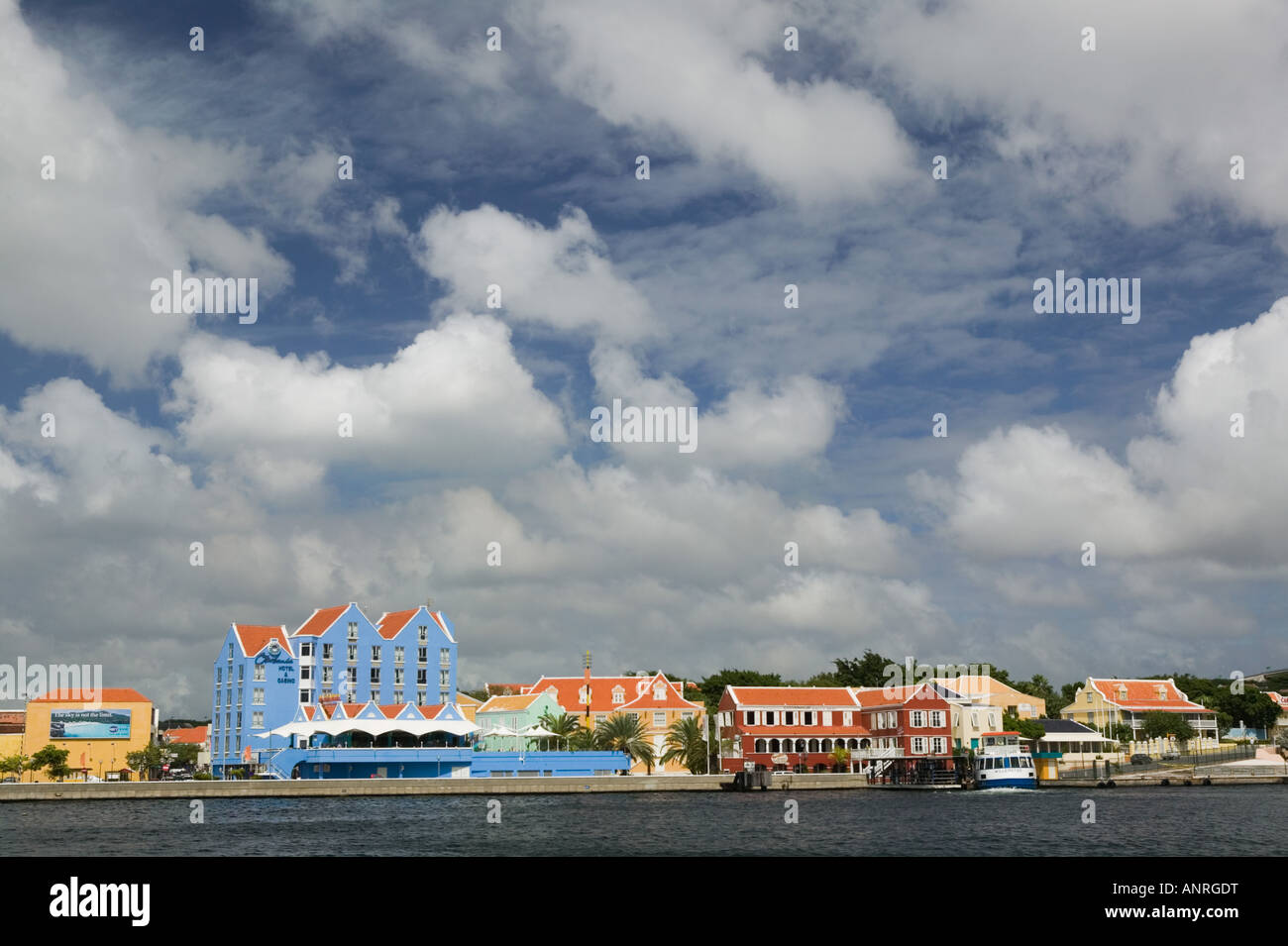 ABC Islands, CURACAO, Willemstad: View of Otrobanda along Sint Annabaai ...