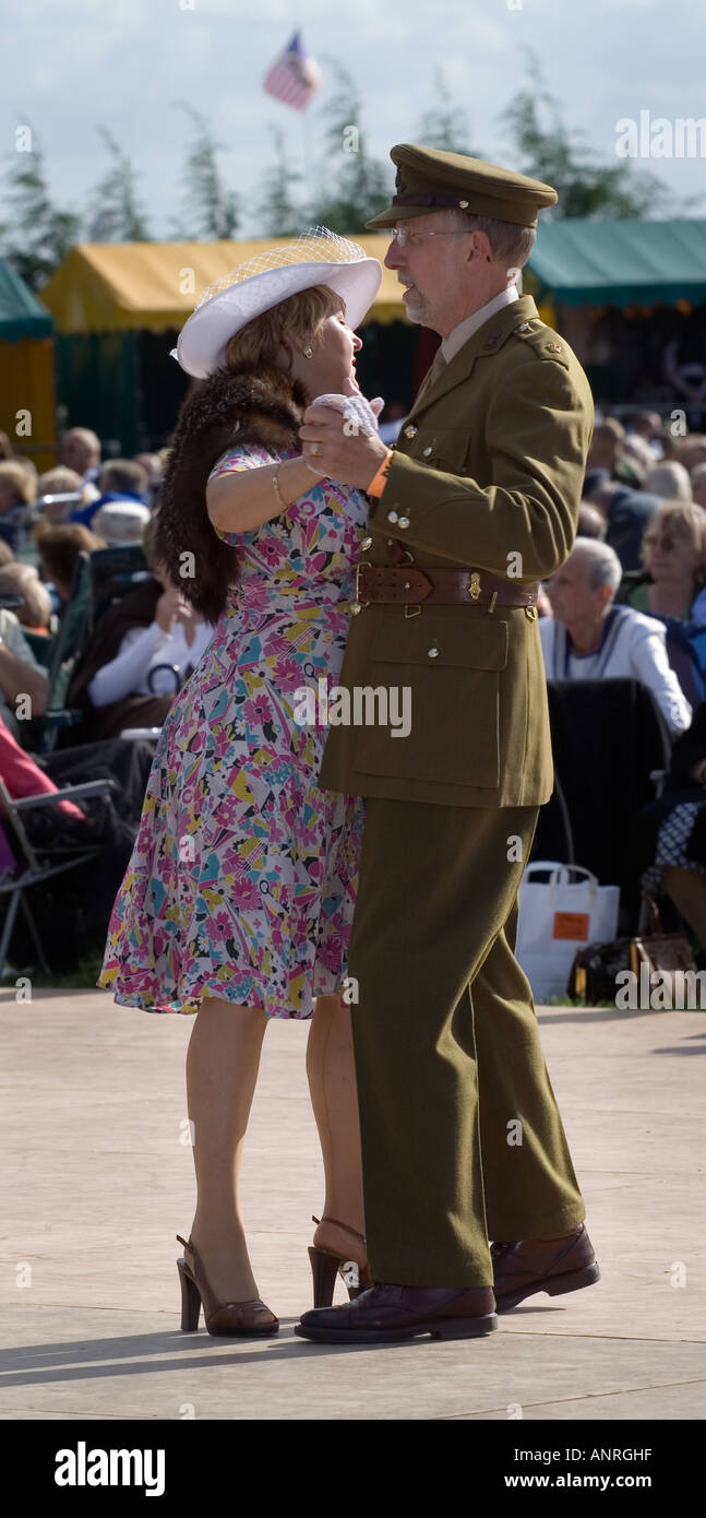 Two people dancing at the Glenn Miller Festival UK Stock Photo - Alamy