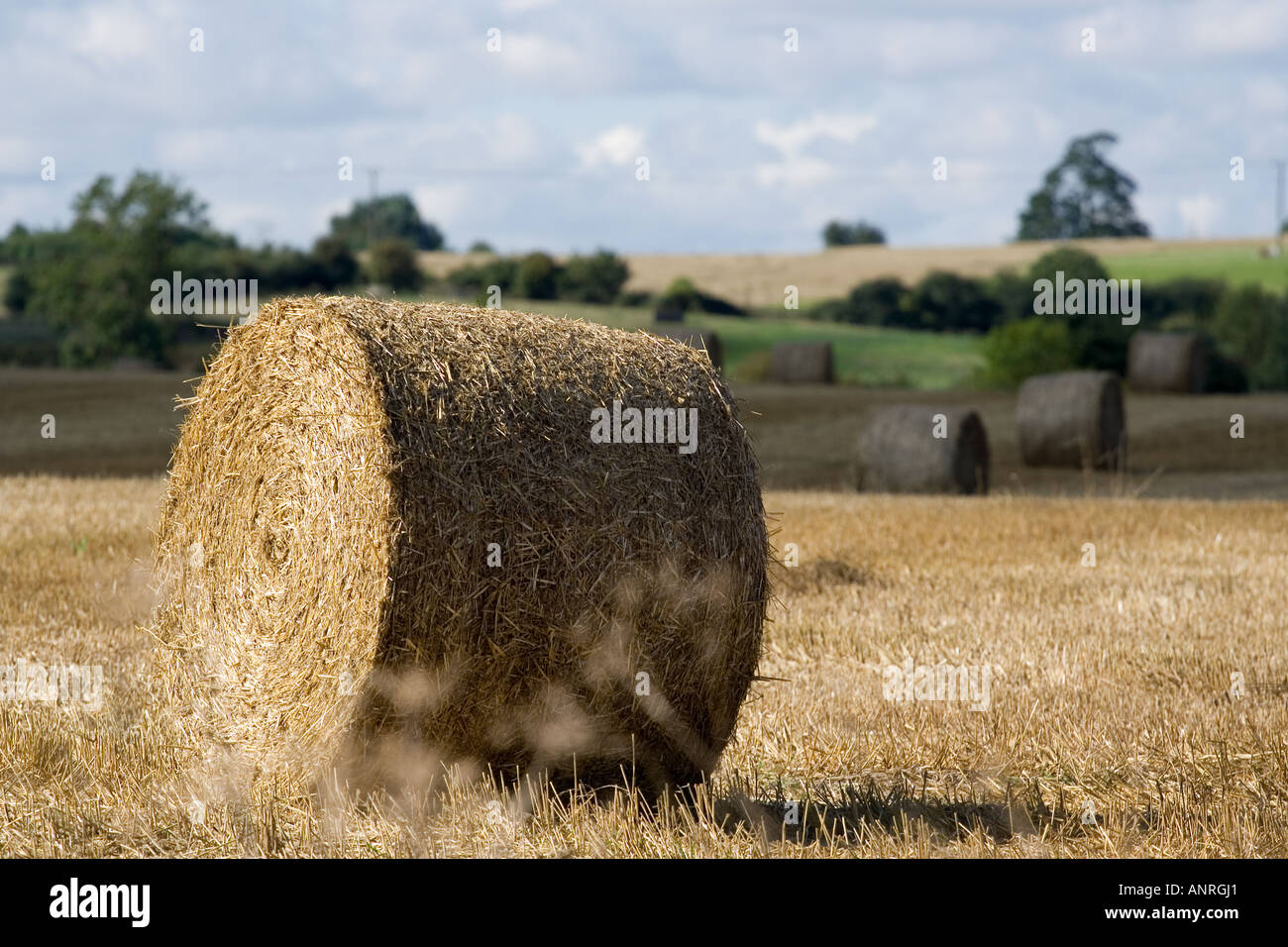 Straw bail hi-res stock photography and images - Alamy