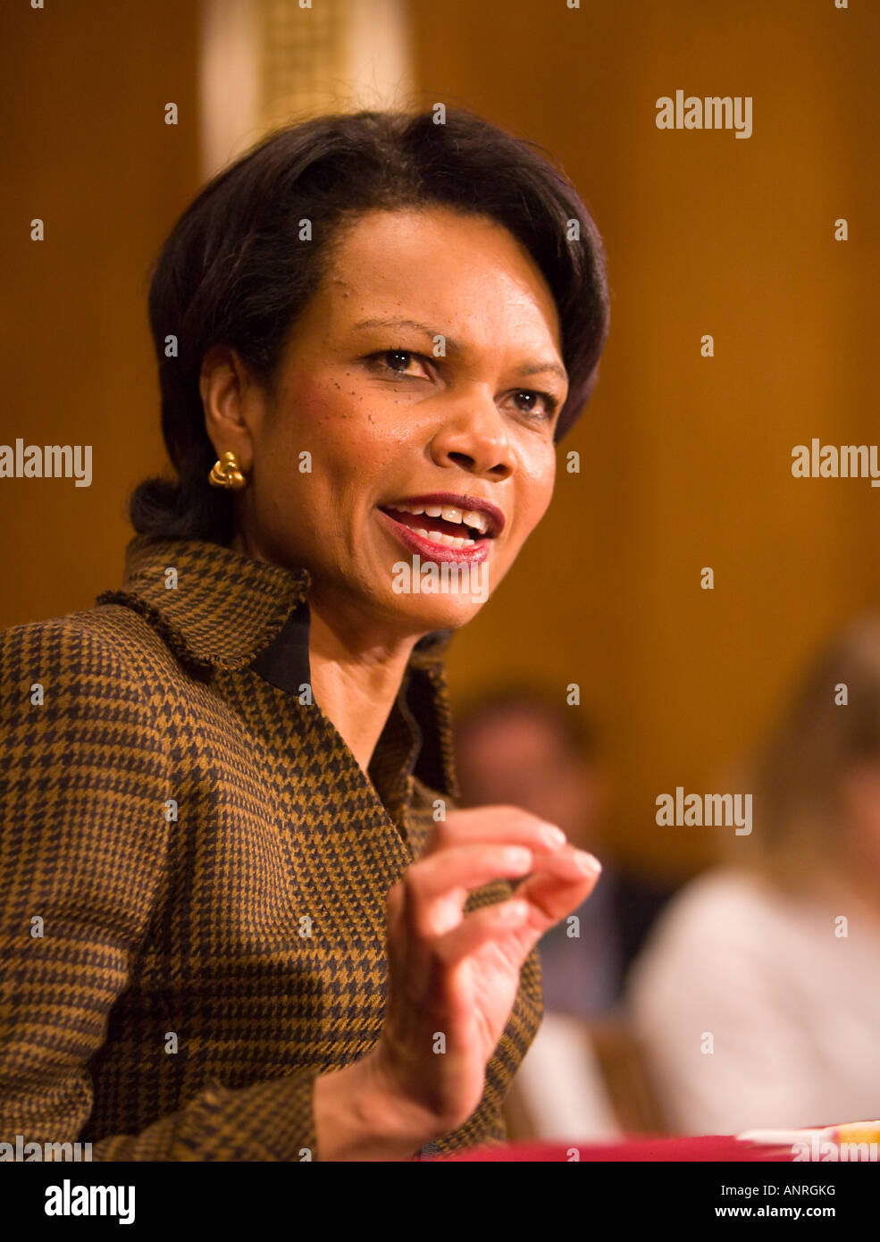 WASHINGTON DC USA U S Secretary of State Dr Condoleezza Rice testifies ...