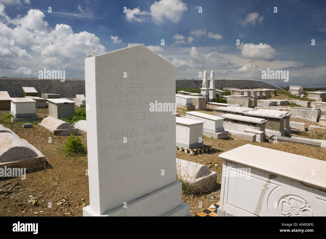 ABC Islands, CURACAO, Willemstad: Beth Haim Jewish Cemetery in the ...