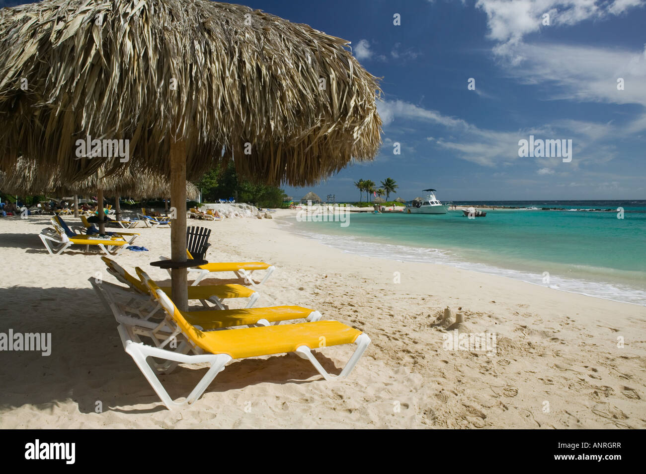 ABC Islands, CURACAO, Piscadera Bay: Beach at Piscadera Bay Stock Photo ...