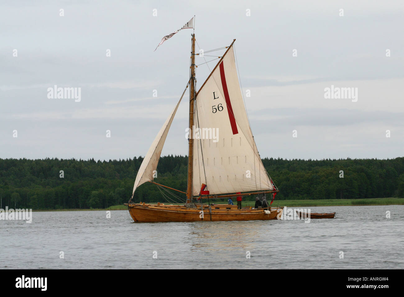 Old Sailboat on the sea Stock Photo - Alamy