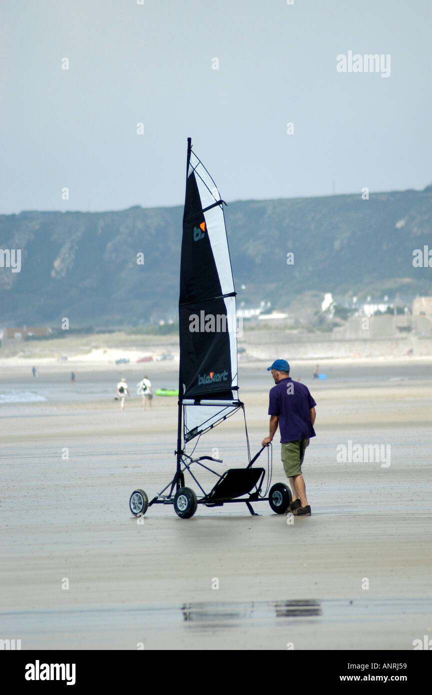 Wind karting on the beach hi-res stock photography and images - Alamy