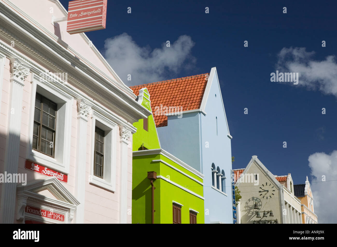 Curacao willemstad punda breedestraat hi-res stock photography and ...