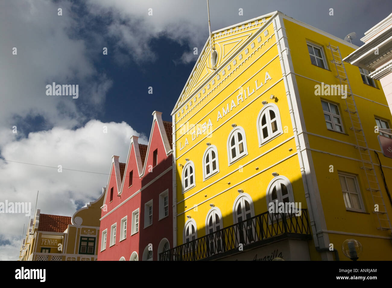 ABC Islands, CURACAO, Willemstad: Punda Downtown, Dutch Architecture on ...
