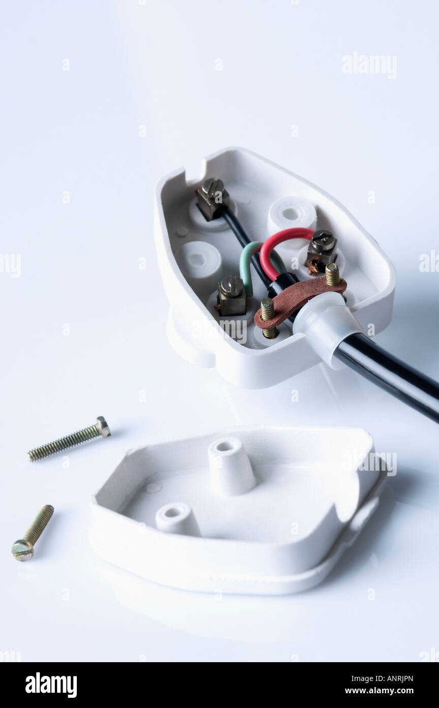 Three pin plug plastic covering hi-res stock photography and images - Alamy