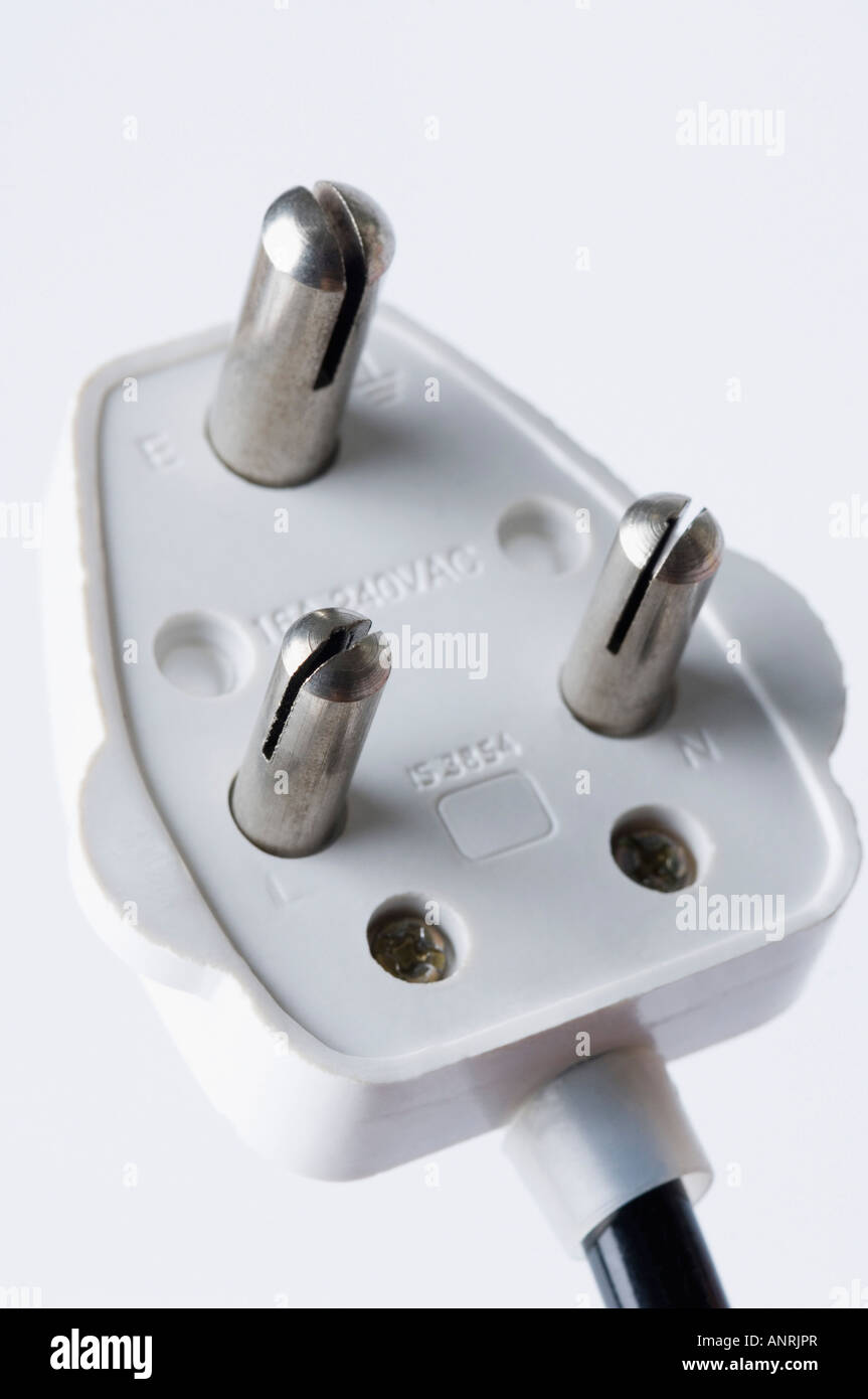 Three pin plug plastic covering hi-res stock photography and images - Alamy