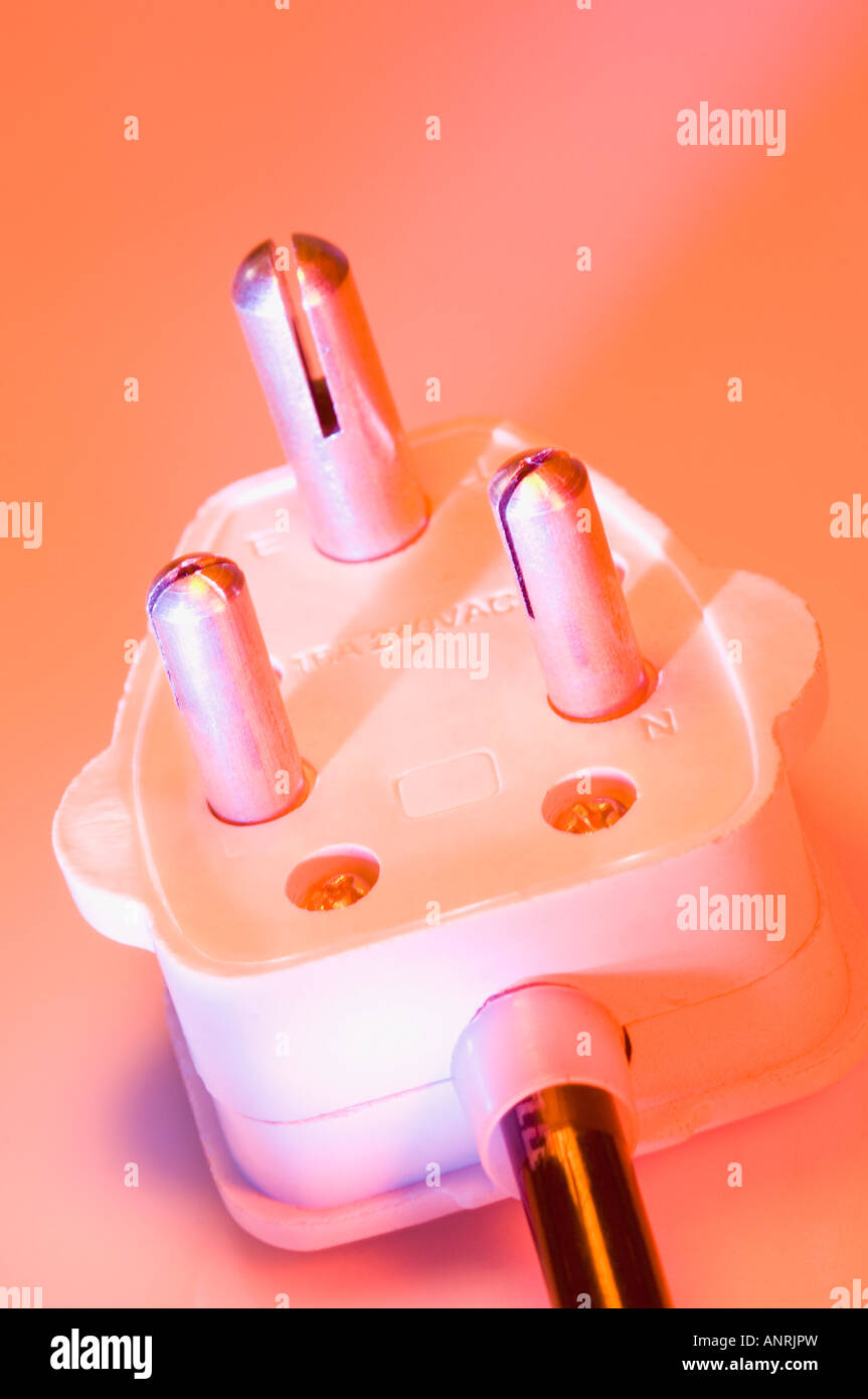 Close-up of an electric plug Stock Photo - Alamy