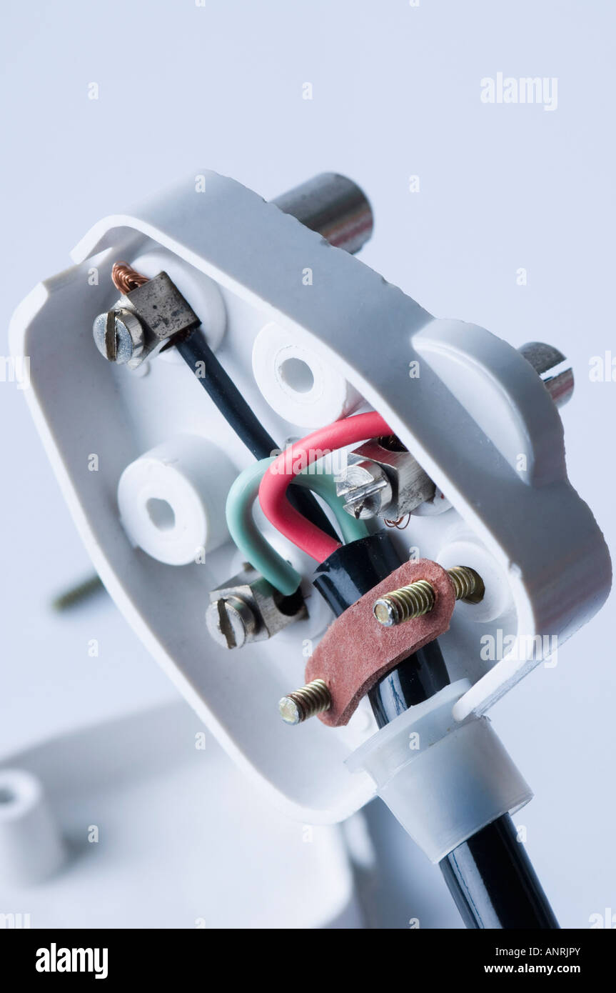 Three pin plug plastic covering hi-res stock photography and images - Alamy