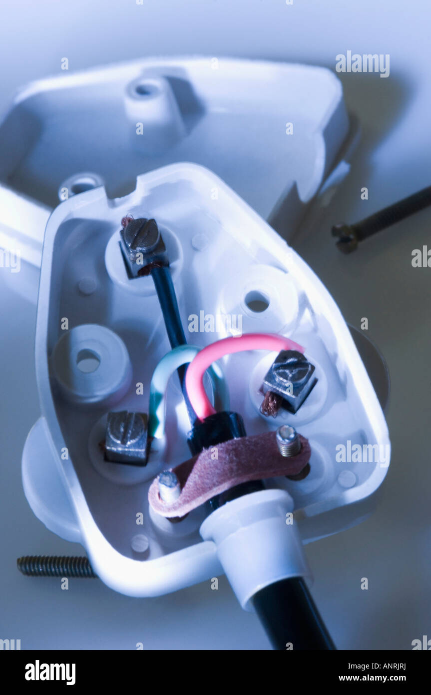 Three pin plug plastic covering hi-res stock photography and images - Alamy
