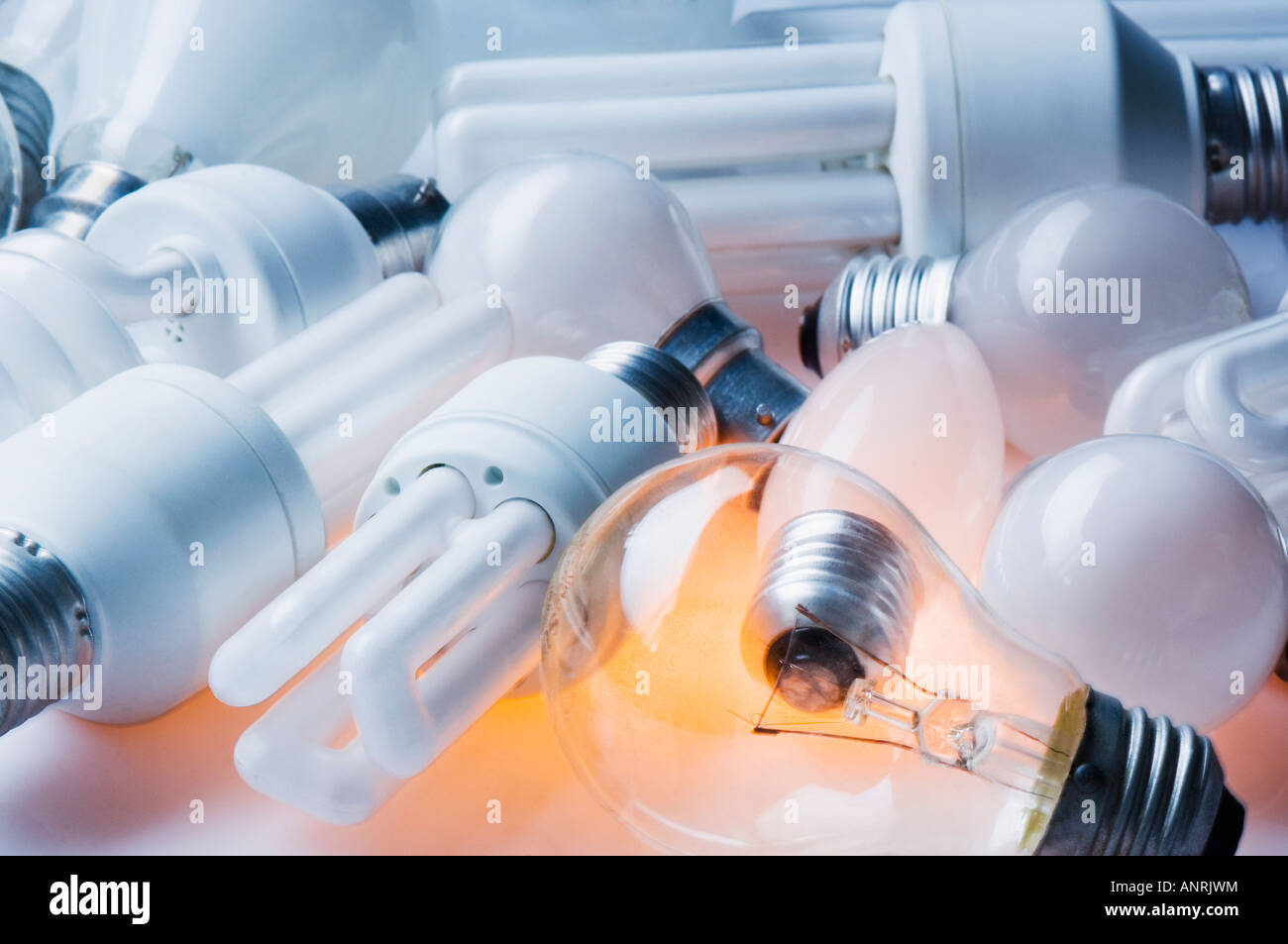 Compact fluorescent light bulbs hi-res stock photography and images - Alamy