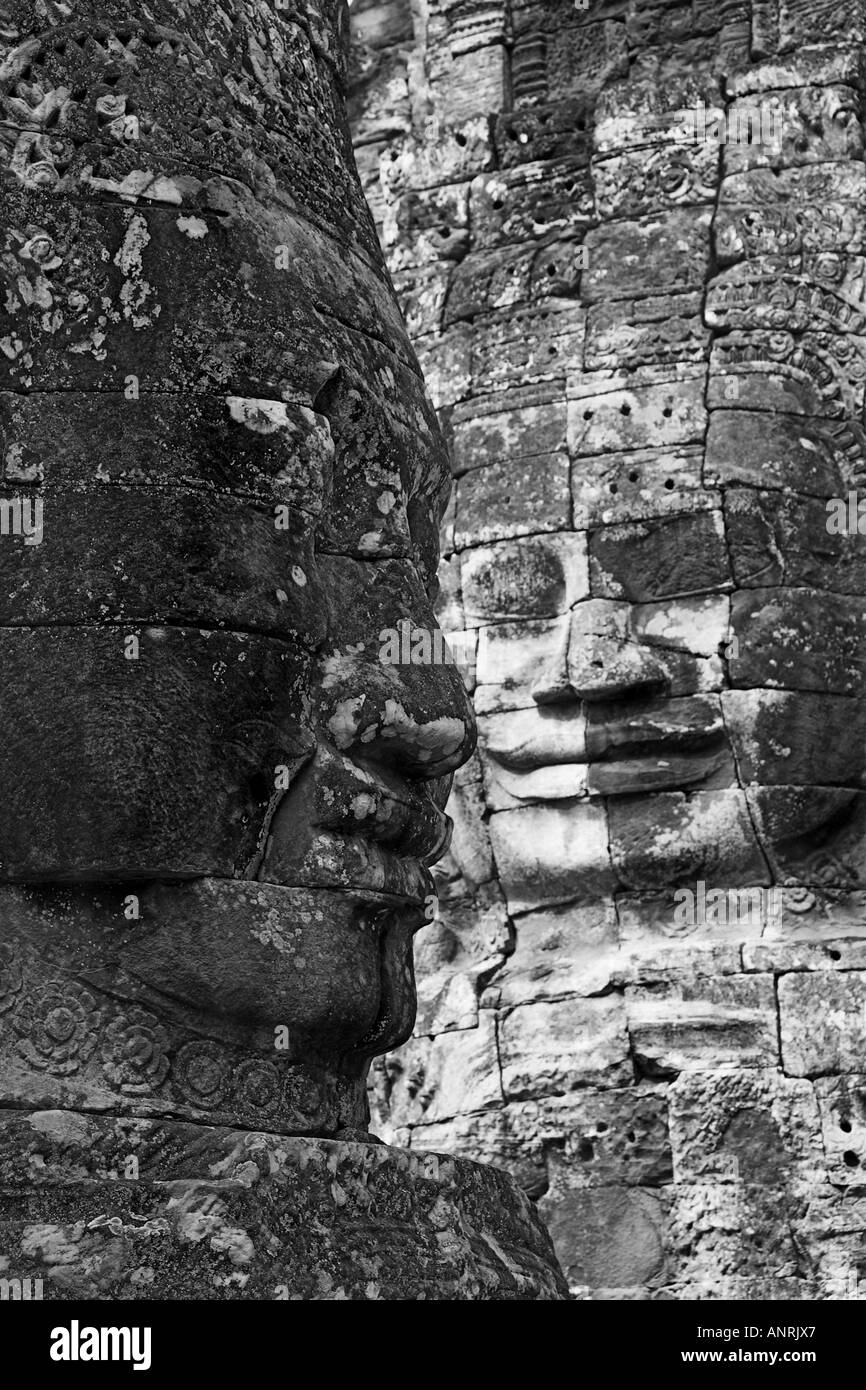 Carving faces Black and White Stock Photos & Images - Alamy