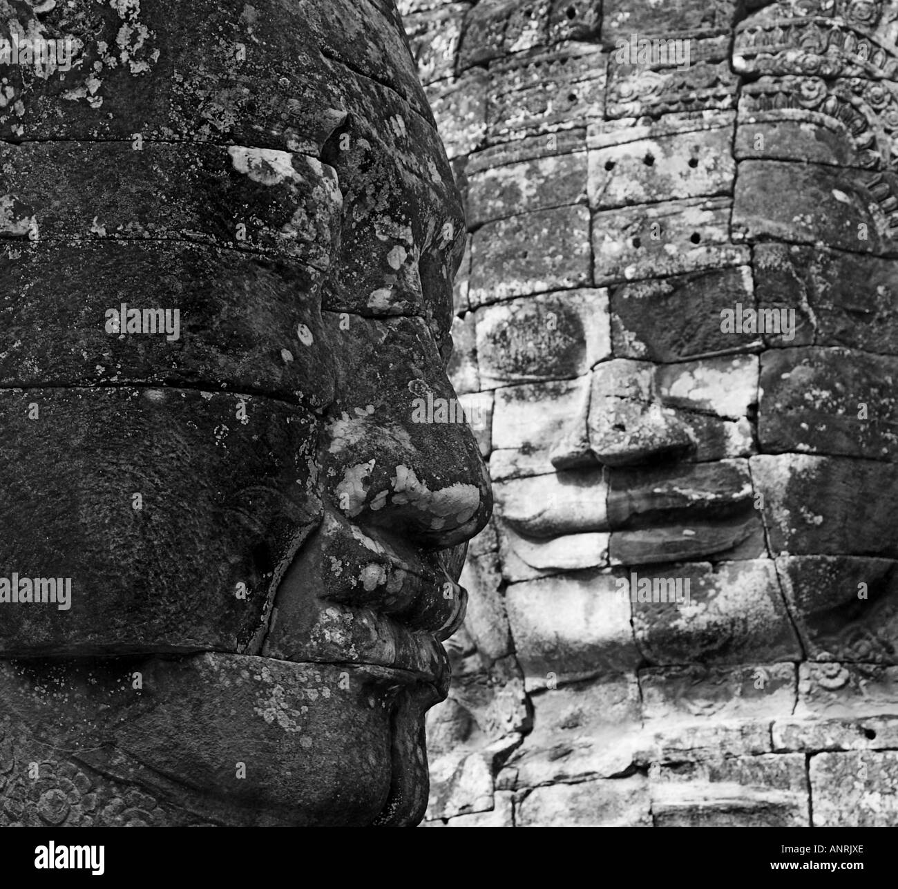 Carving faces Black and White Stock Photos & Images - Alamy
