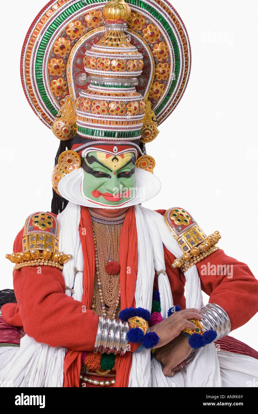 Close up view indian kathakali hi-res stock photography and images - Alamy