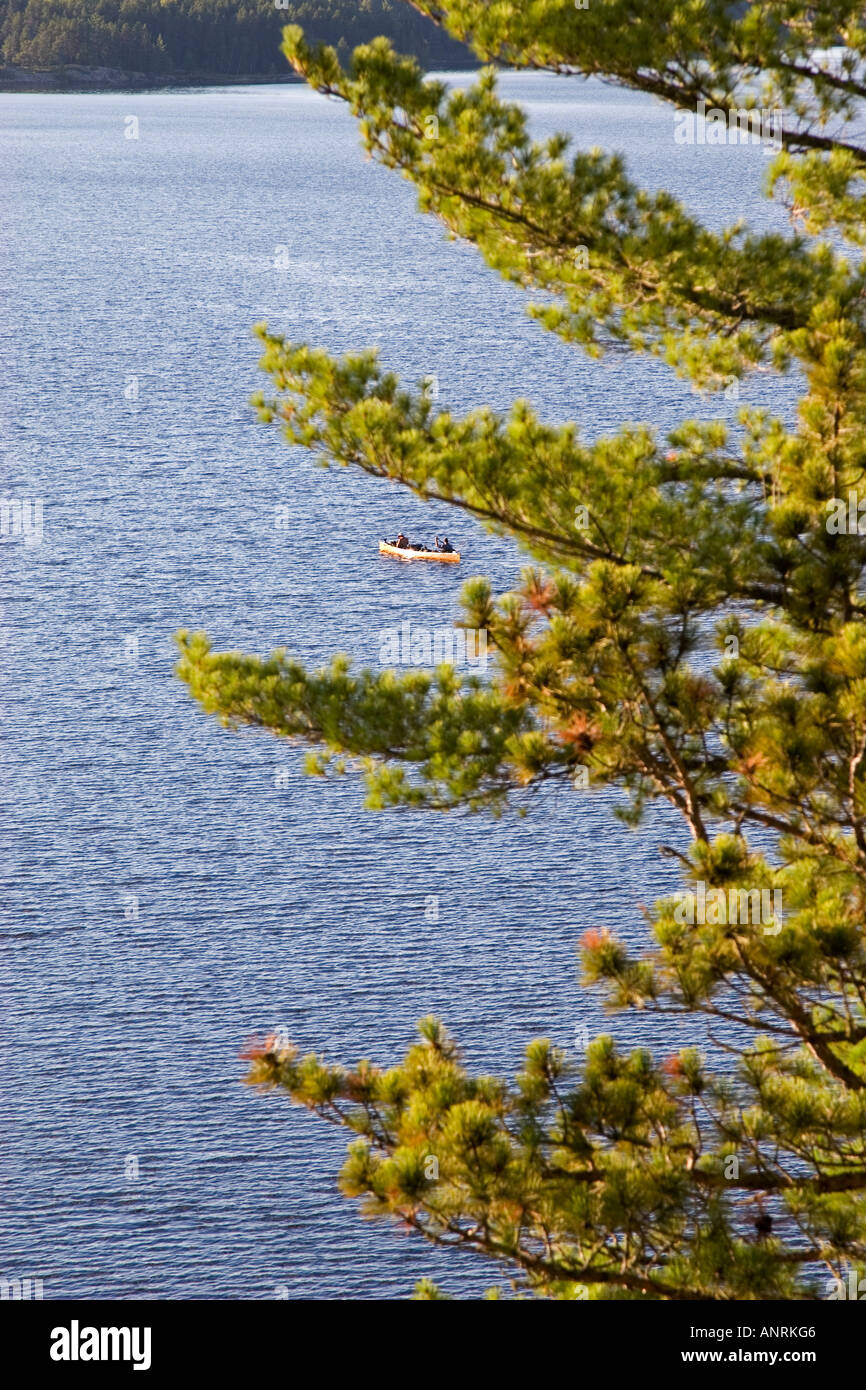 Quetico Provincial Park Ontario Canoe on Burke Lake Stock Photo - Alamy